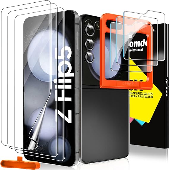 Amazon.com: Milomdoi [9 in 1 for Samsung Galaxy Z Flip 5 Screen ...