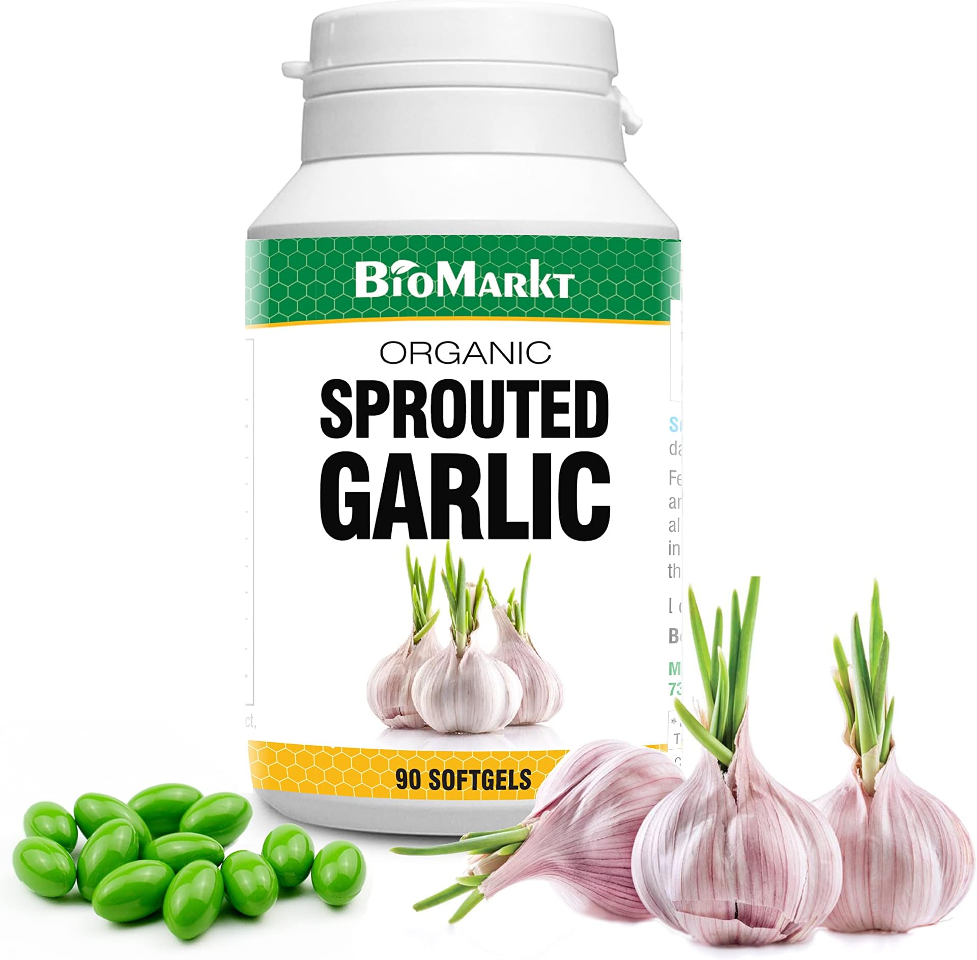 Amazon.com: Oregon's Wild Harvest, Certified Organic Garlic Capsules ...