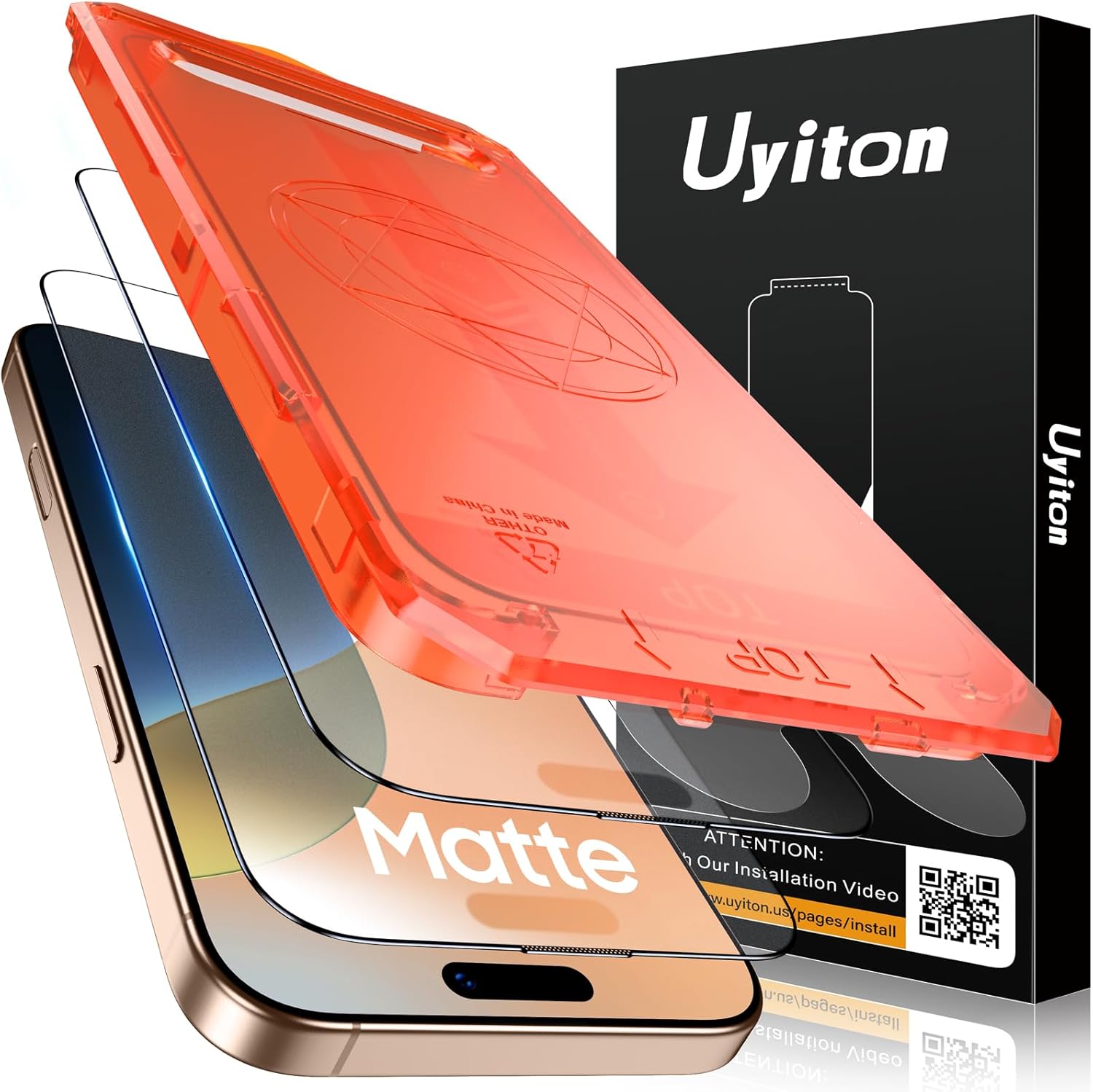 Amazon.com: Uyiton Compatible with iPhone 16 Pro Matte Screen Protector ...