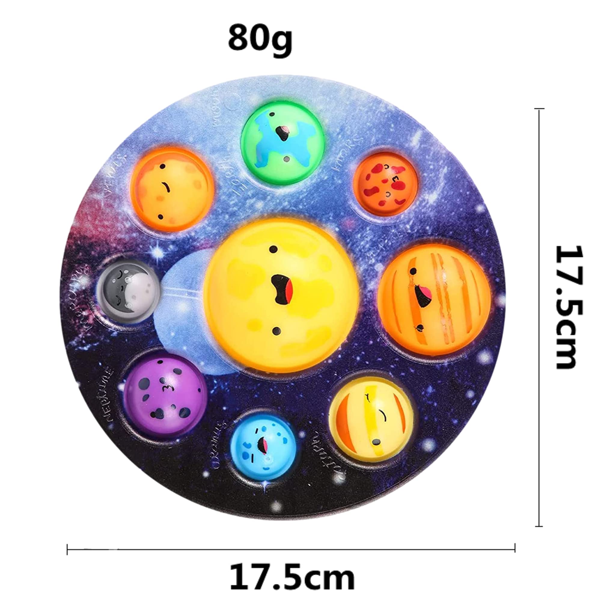 Early Learning Simple Dimple Educational Solar System Pop It New ...
