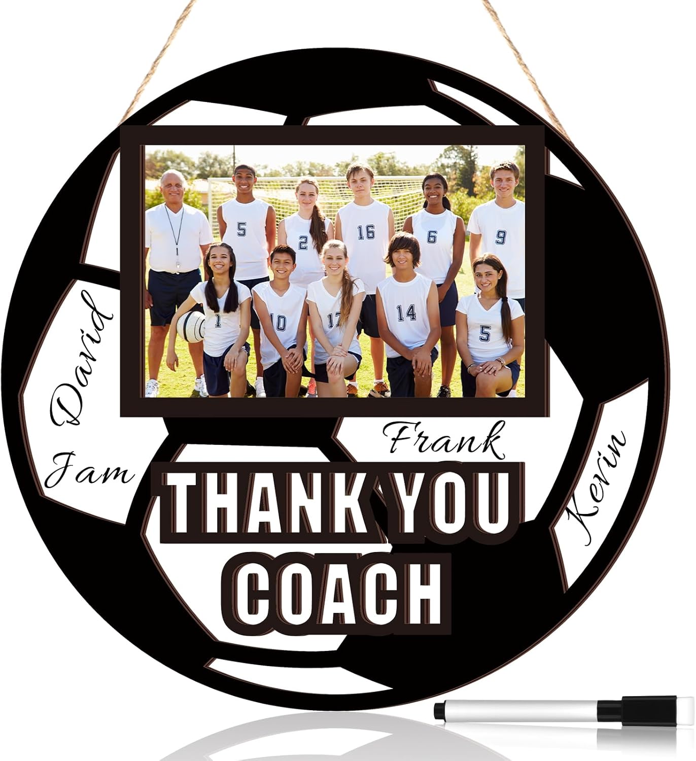 Amazon.com - Qunclay Sports Signable Picture Frame with Pen Thanks ...