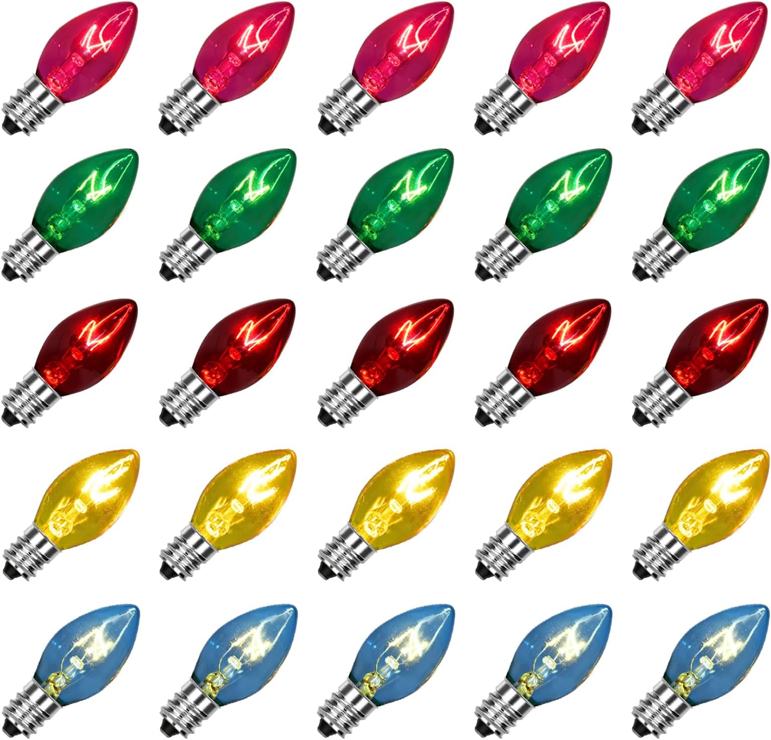 (6 Pack) SHATTERPROOF Light Bulb A15 Clear Glass 60 WATT Incandescent ...