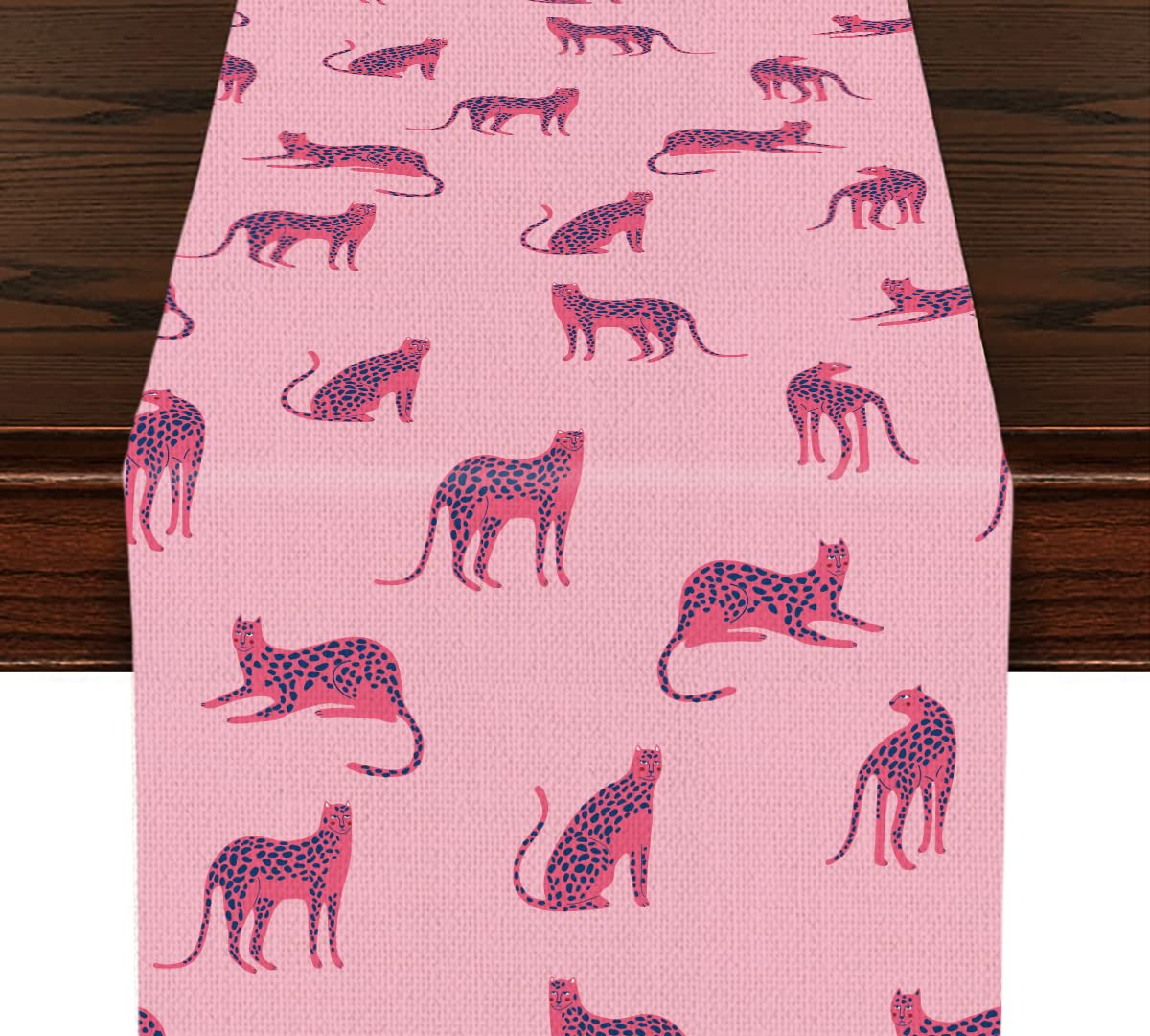 Amazon.com: Leopard Print Table Runner, Kitchen Dining Table Decor ...