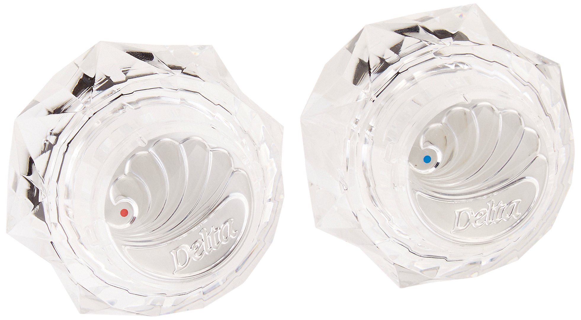 Delta Faucet H41 Two Clear Knob Handle Kit, Other Finish