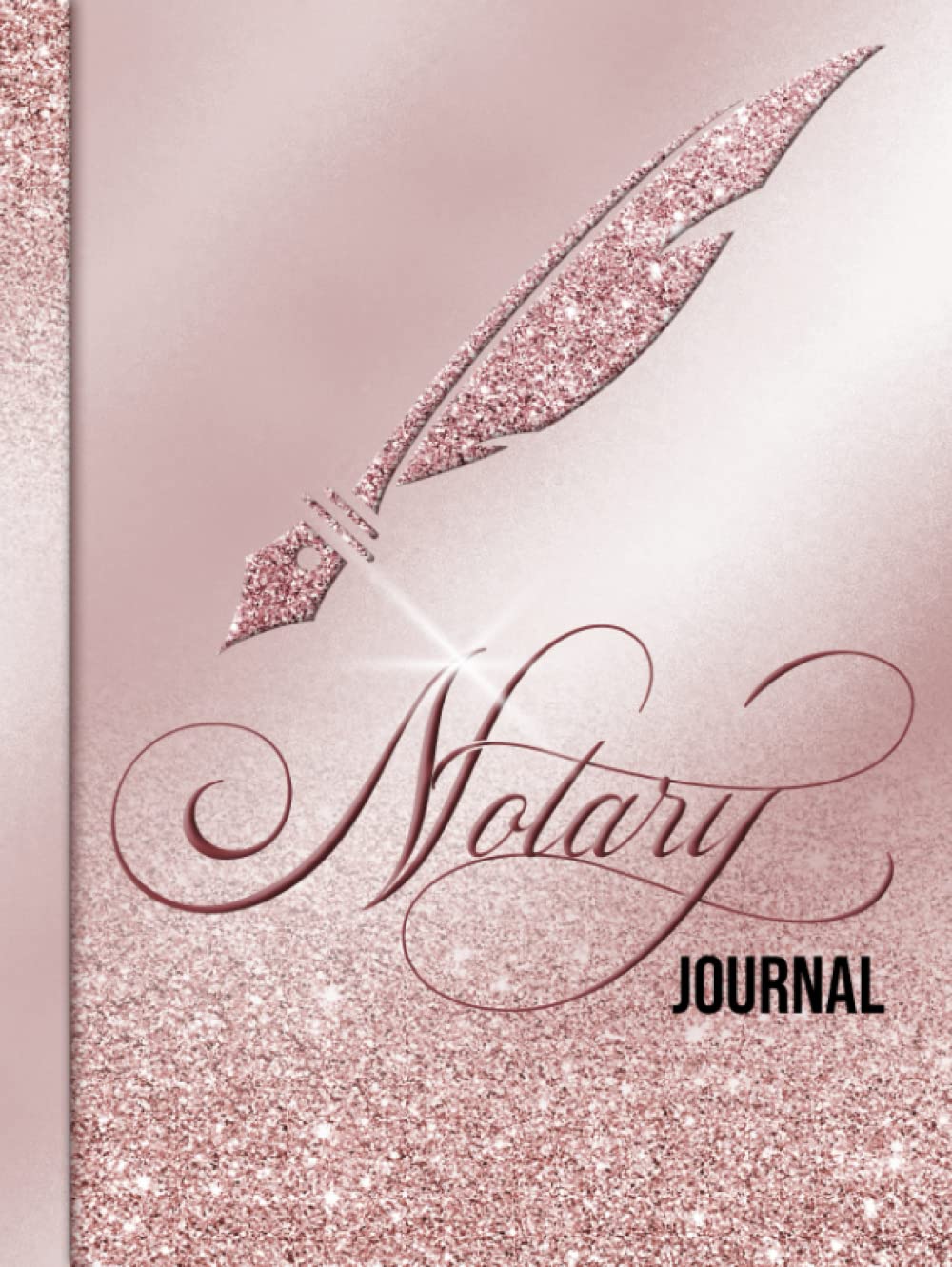 Notary Public Logbook | Rose Gold Notary Journal | Modern Notary Log ...