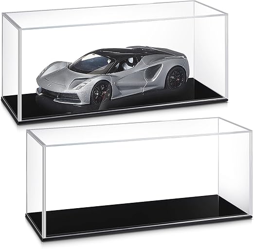 Amazon.com: Juexica 2 Pcs Clear Acrylic Model Car Display Case 1:32 ...