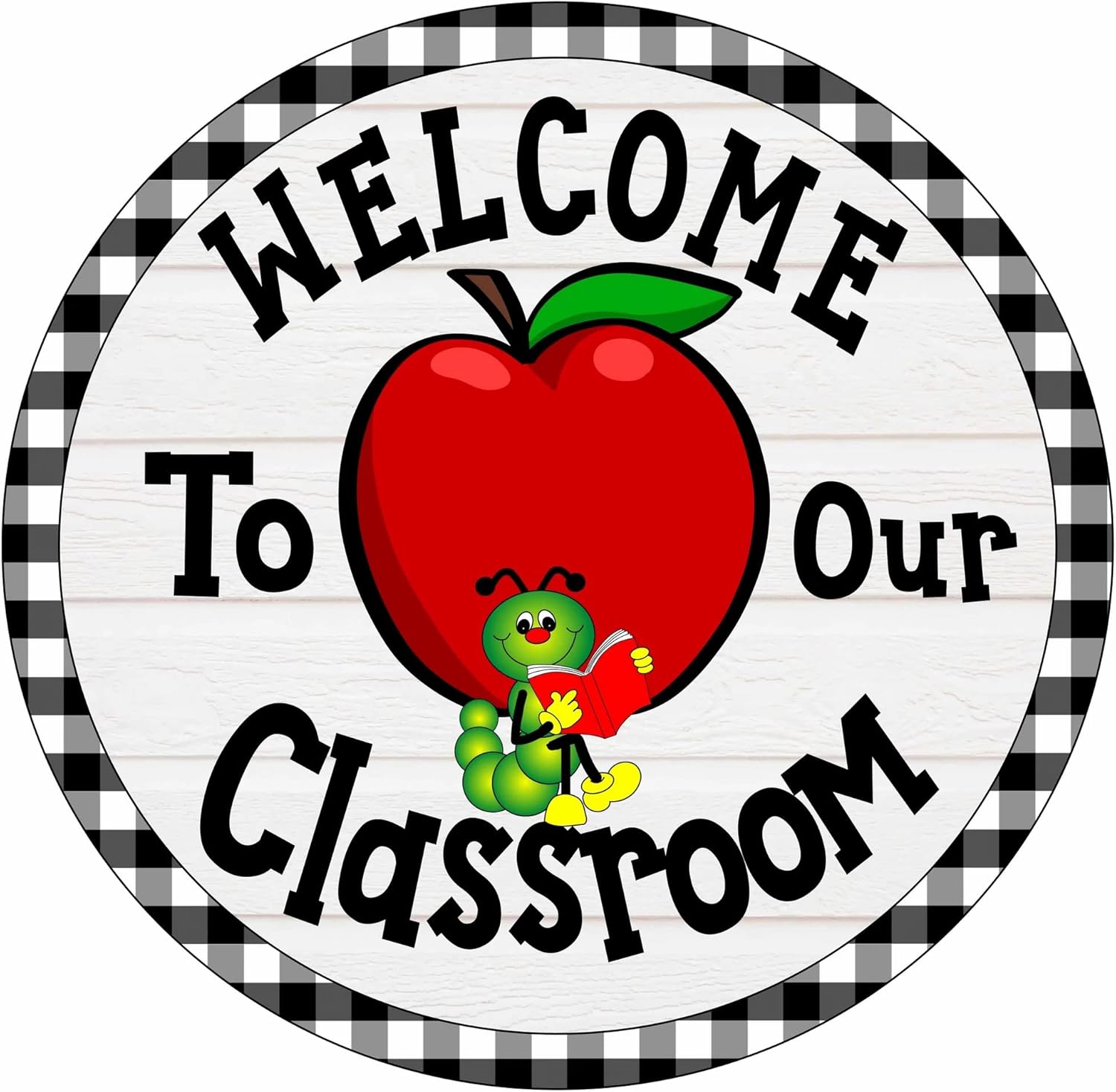 Amazon.com: Welcome to Our Classroom Book Worm in Apple Teacher Back to ...