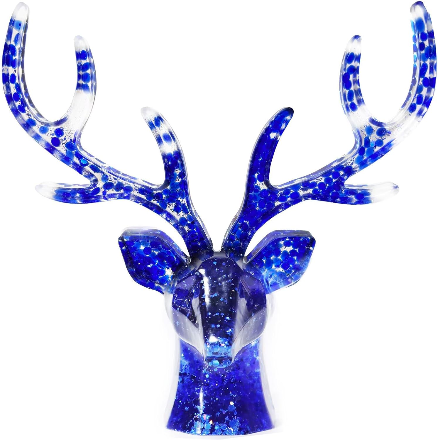 Amazon.com: CaxyKyx Deer Head Statue Crystal Stone Small Collectable ...