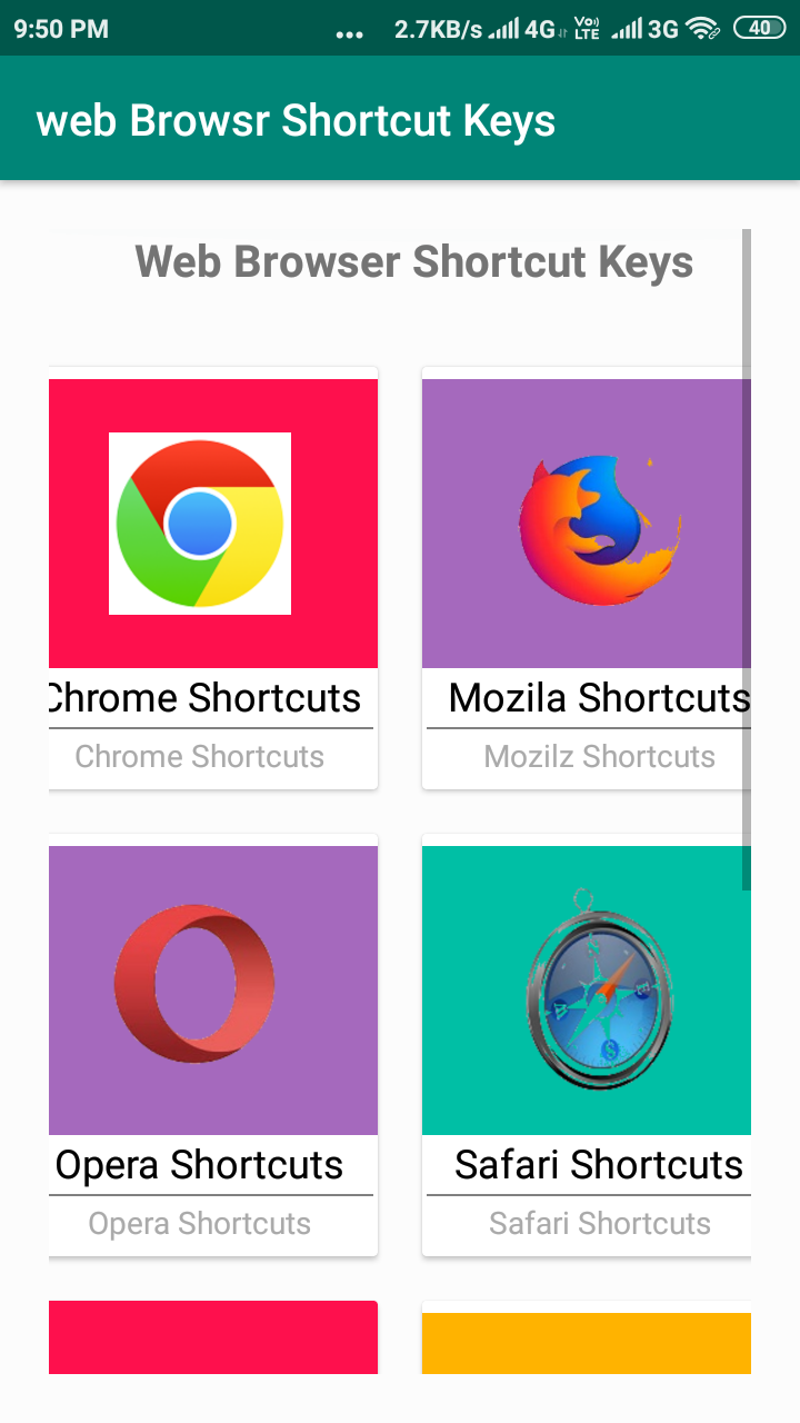 web browser shortcut keys - App on Amazon Appstore