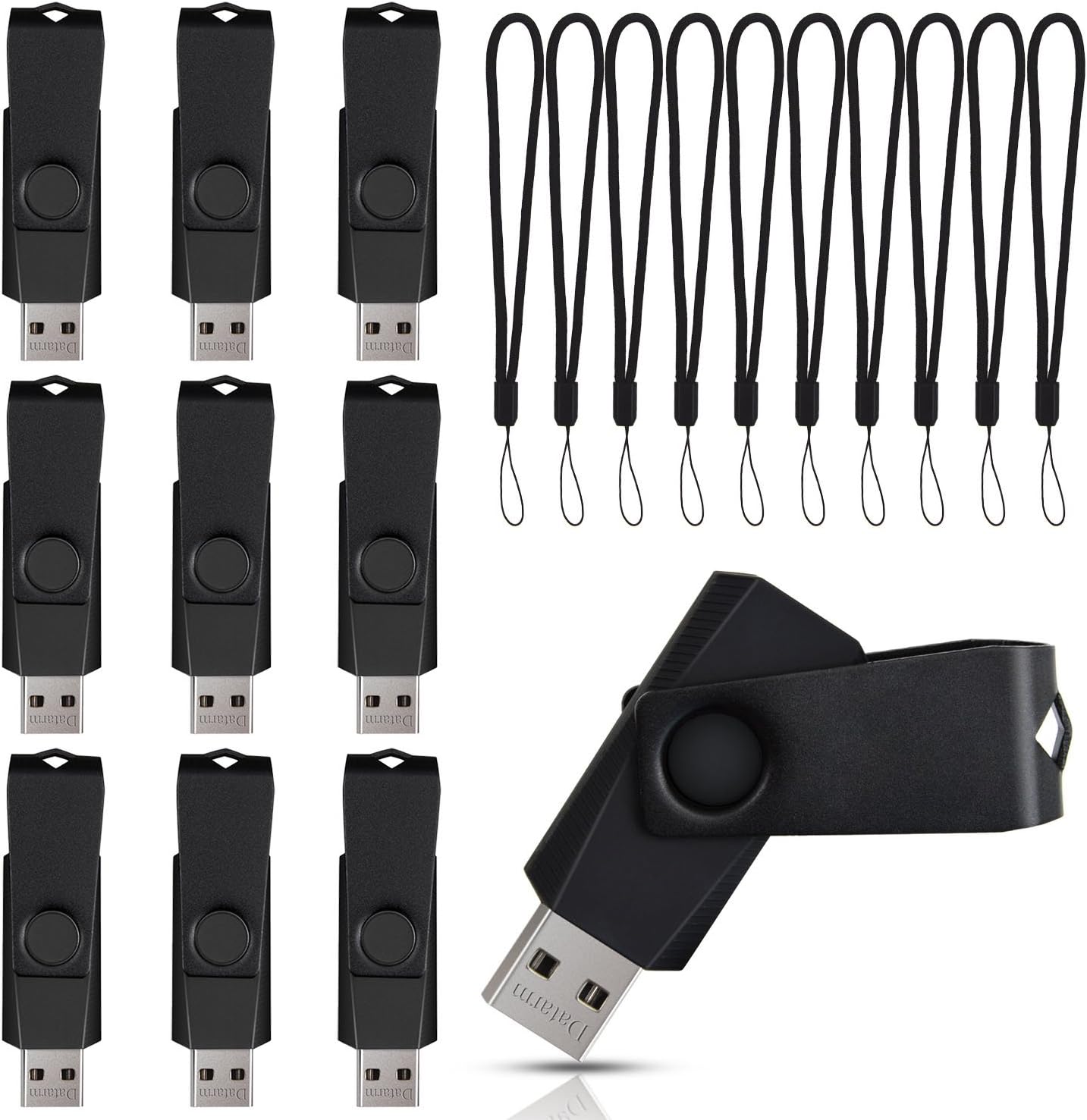 Amazon.com: 4GB USB 2.0 Flash Drive Pack of 10 Thumb Drives in Bulk Zip ...