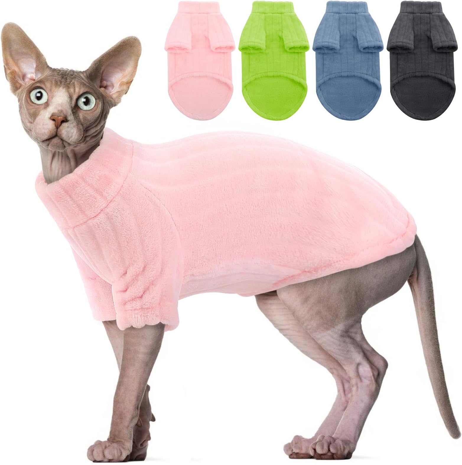 Amazon.com : SUNFURA Sweaters for Cats, Hairless Sphynx Cat Sweater ...