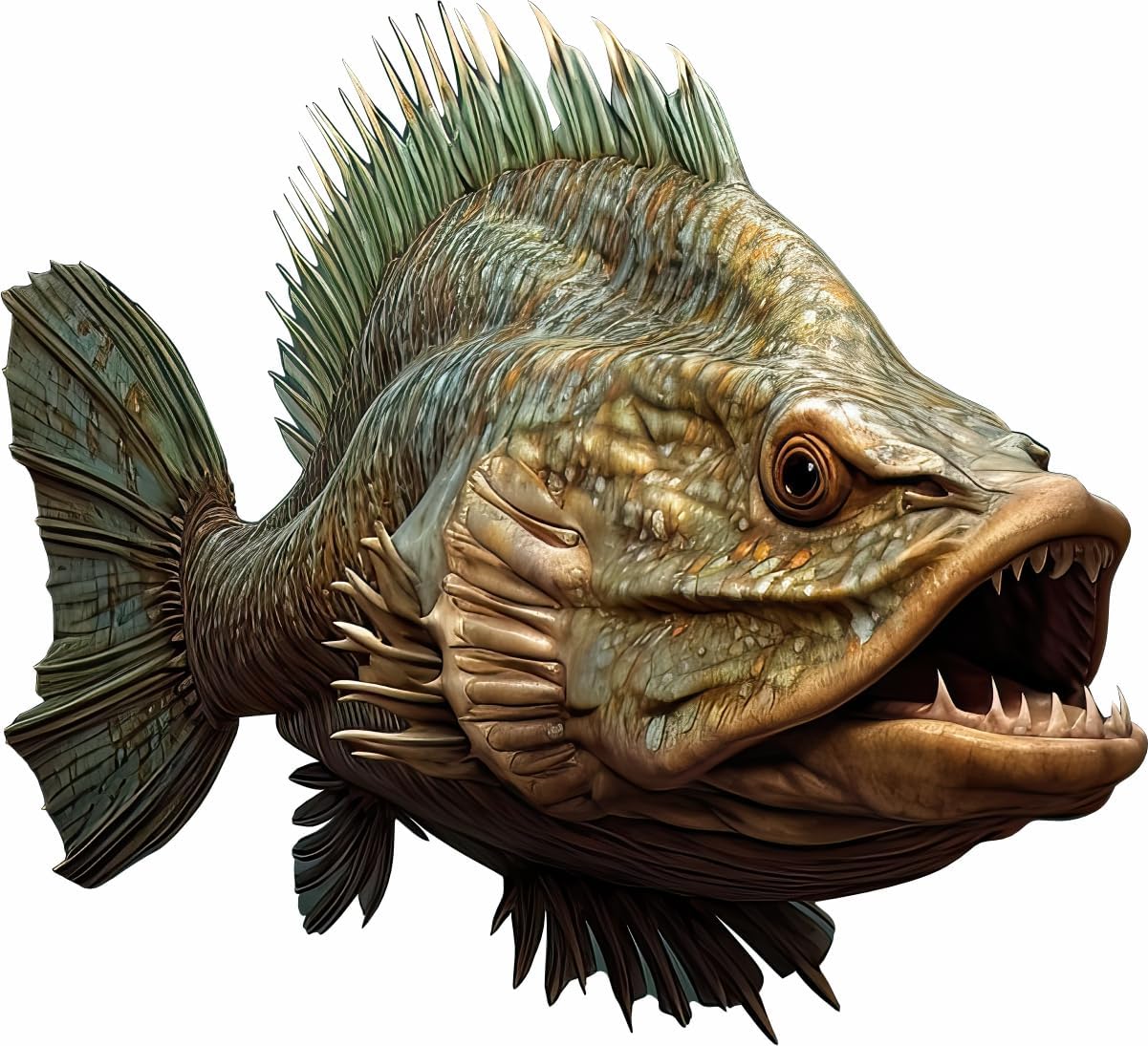 Amazon.com - Prehistoric Beautiful Fish Decal | Fishing Decal for Boat ...