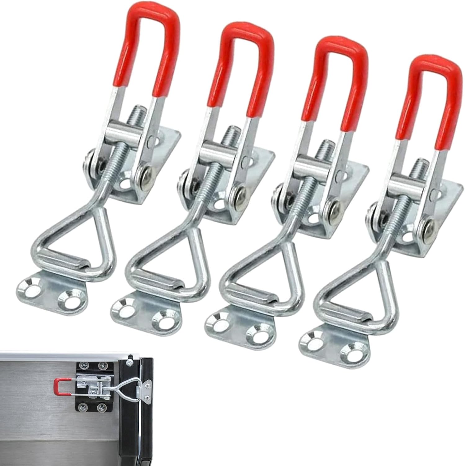 Toggle Clamp 4pcs Toggle Latch Adjustable Grip Toggle Sturdy Anti-Rust ...