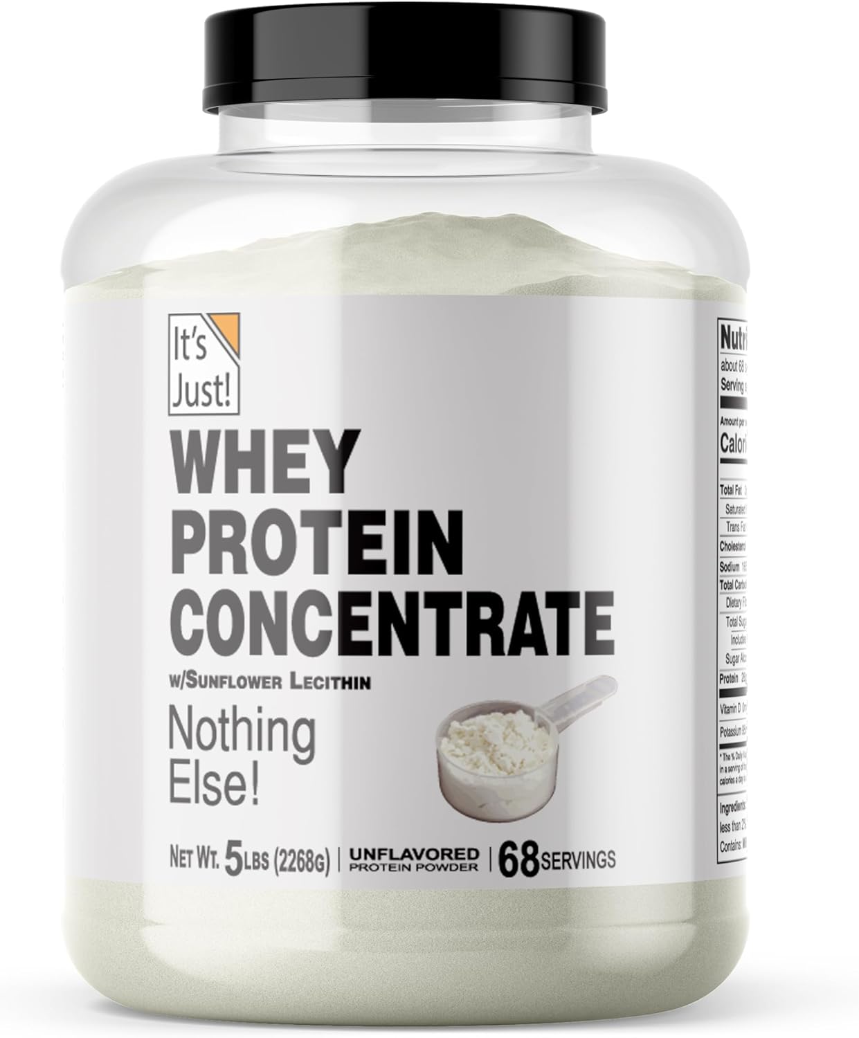 Amazon.com: It's Just! - 100% Whey Protein Concentrate, Made in USA ...