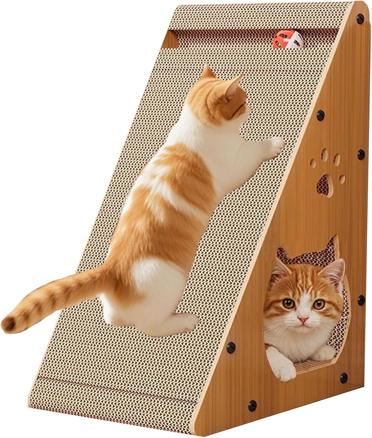 Beauenty Cat Scratcher,57×37cm Cardboard Cat Scratch Pad, With Catnip ...
