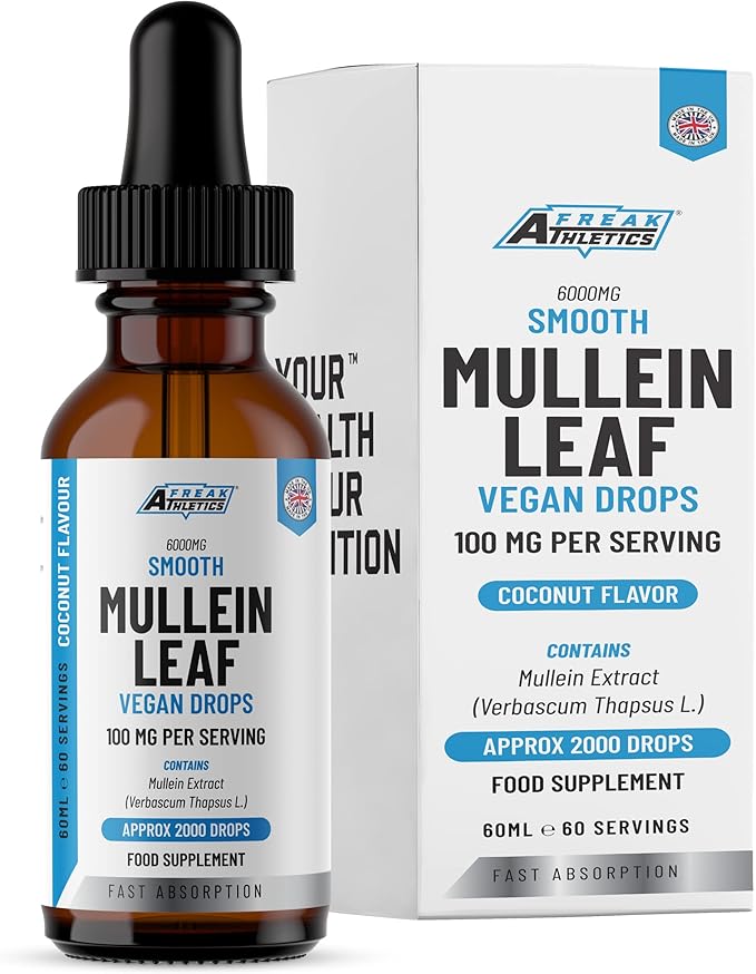 Mullein Leaf Extract for Lungs - Mullein Leaf Liquid Drops - 60ml for 2 ...