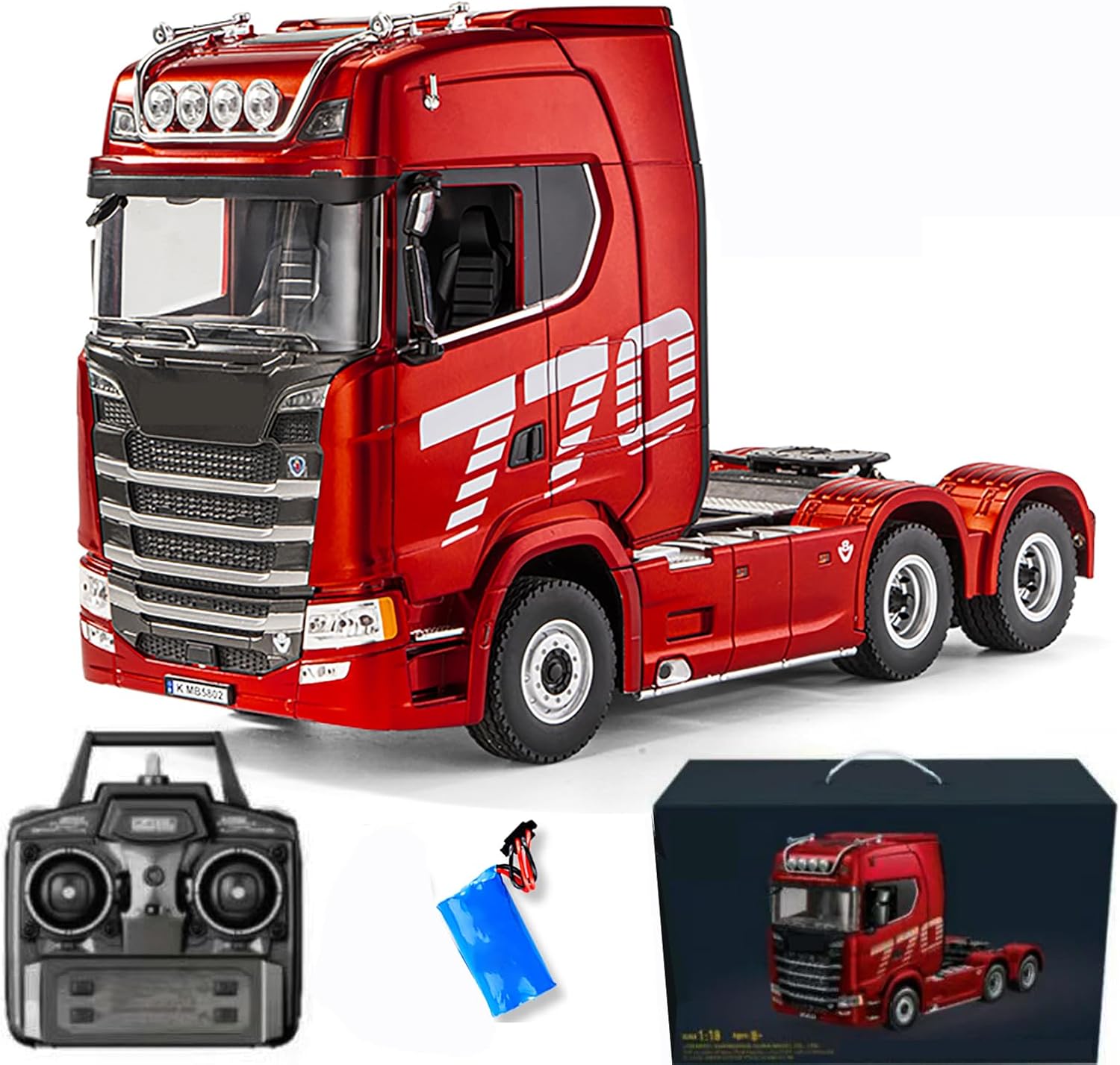 Amazon.com: Ssccgym 19Channels 770S Hobby RC Tractor Truck Toys 1/18 ...