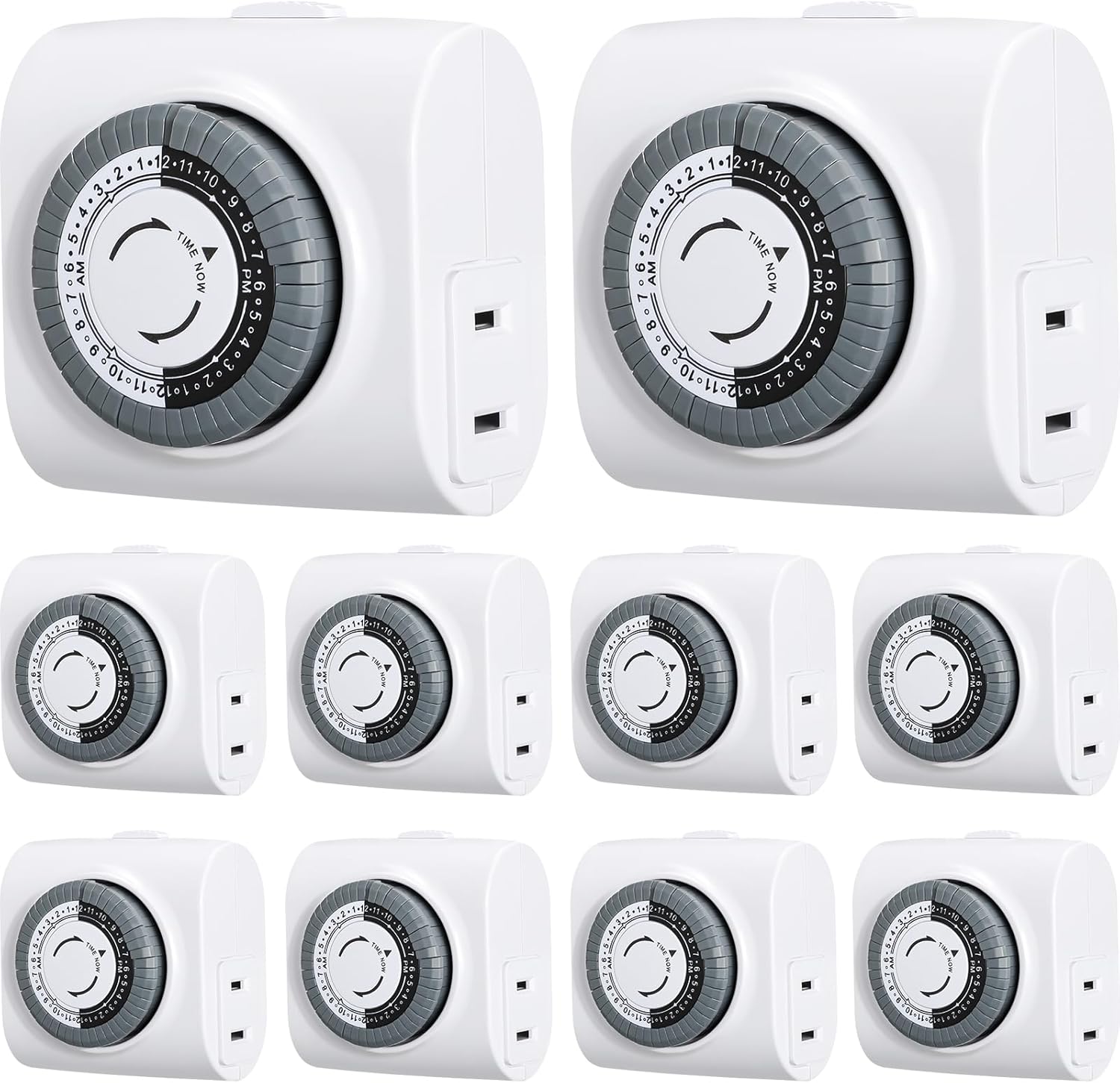 Amazon.com : Copkim 10 Pcs 24 Hour Programmable Timers for Electrical Outlets Heavy Duty Indoor ...
