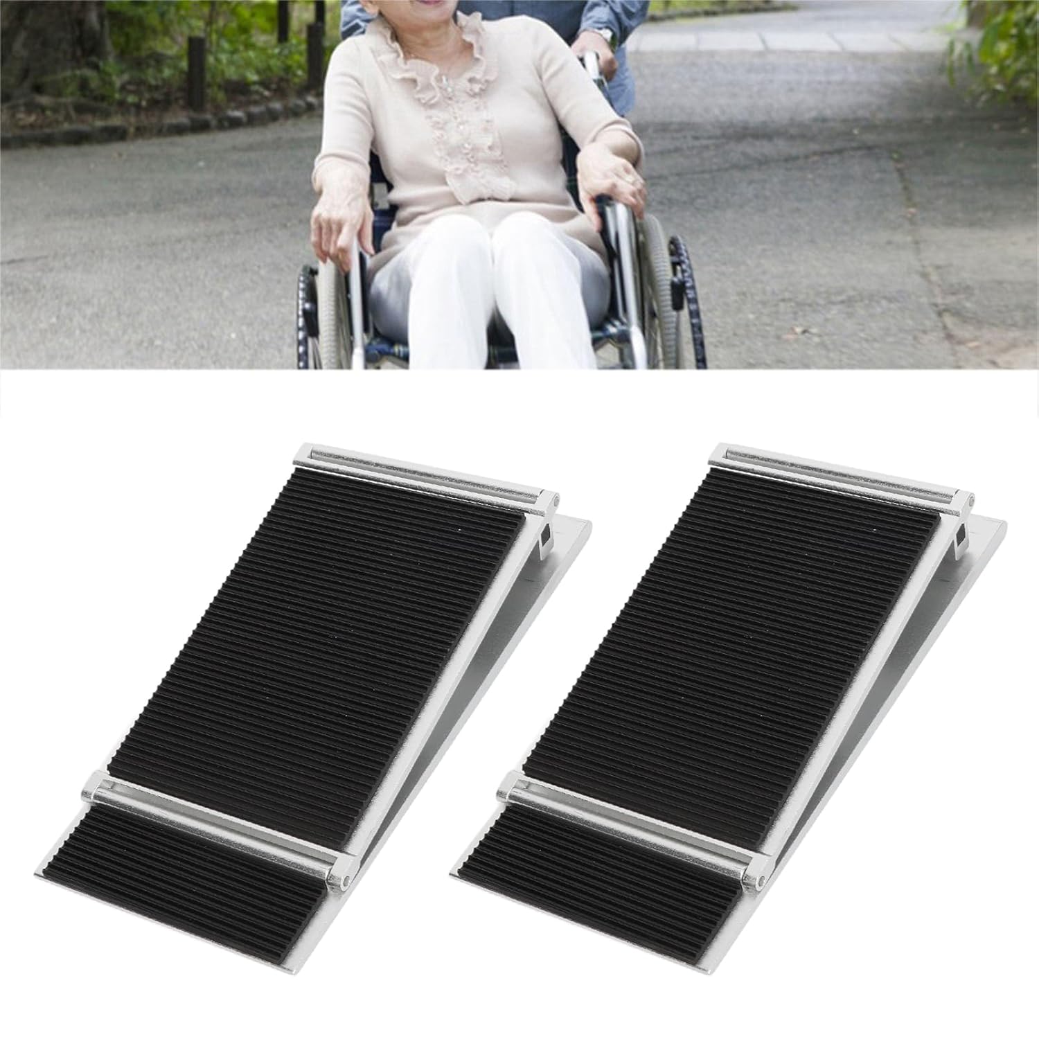 Wheelchair Ramp, Adjustable Aluminum Alloy Threshold Ramp, for ...