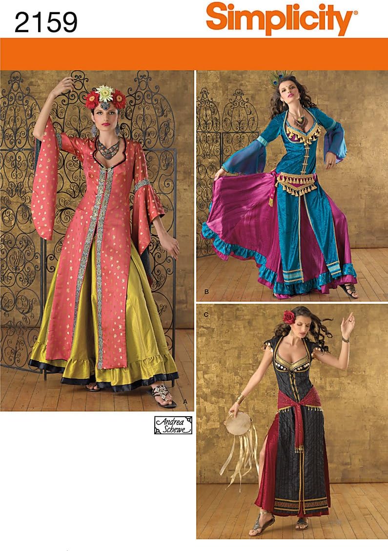 Amazon.com: Simplicity Sewing Pattern 2159: Misses' Costumes, Size Hh ...