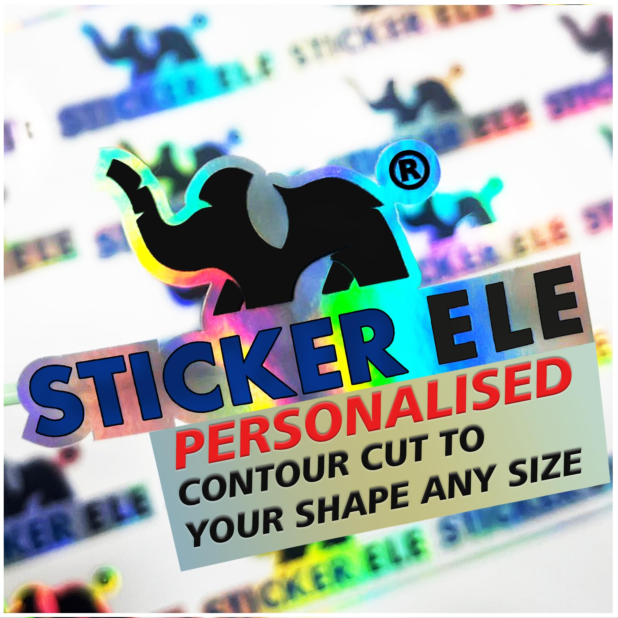 Personalised Logo Stickers Contour Cut to Any Shape Custom Labels Logo ...