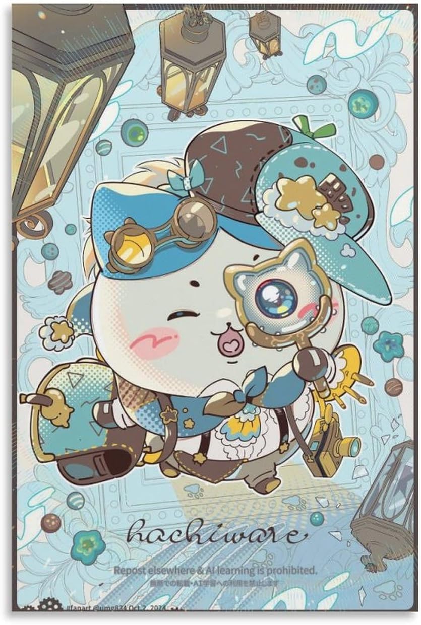 Amazon.com: Anime Chiikawa Poster Canvas Wall Art Posters For Room ...