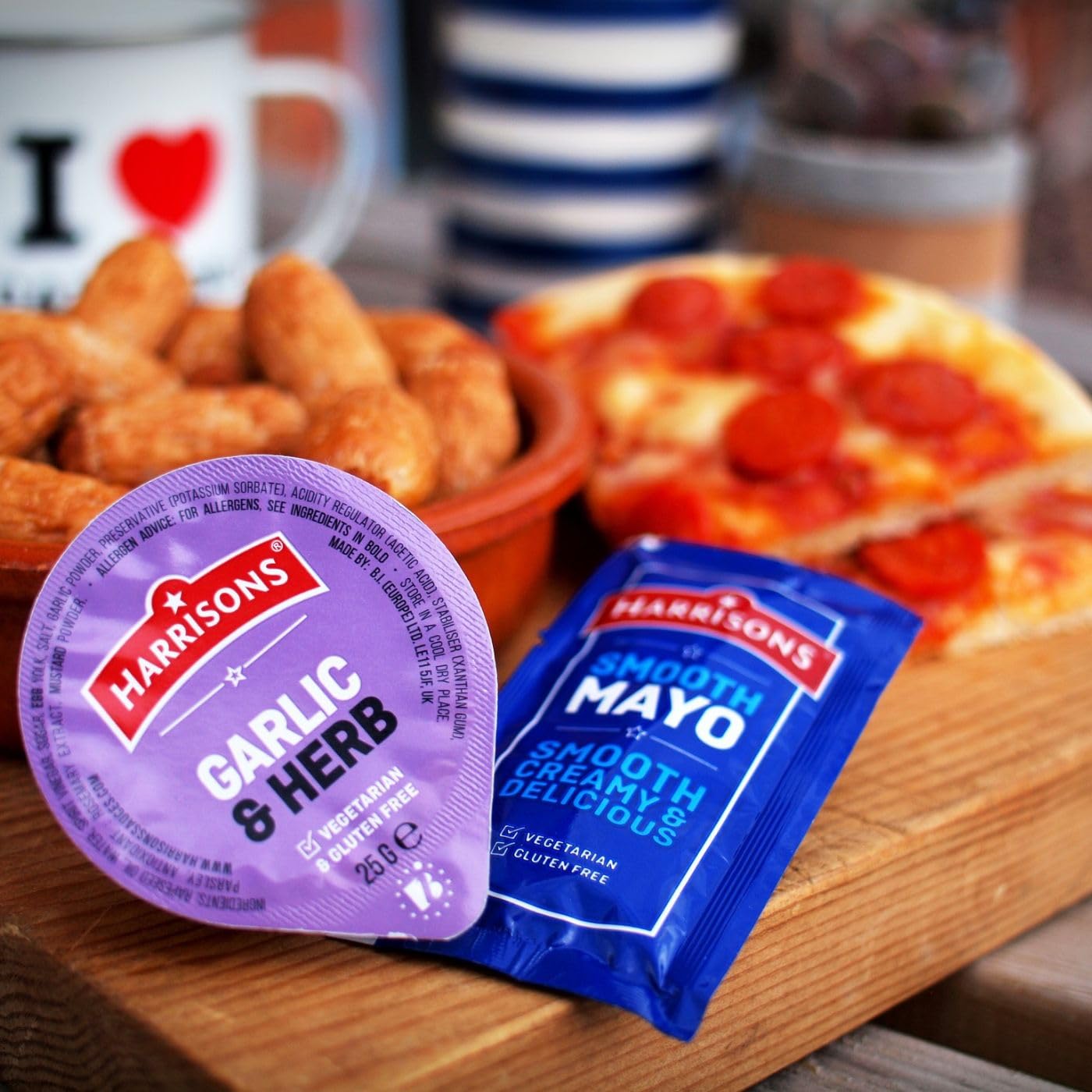 Harrisons Garlic and Herb Sauce Dip 25g Each Pack of 20 With Smooth ...