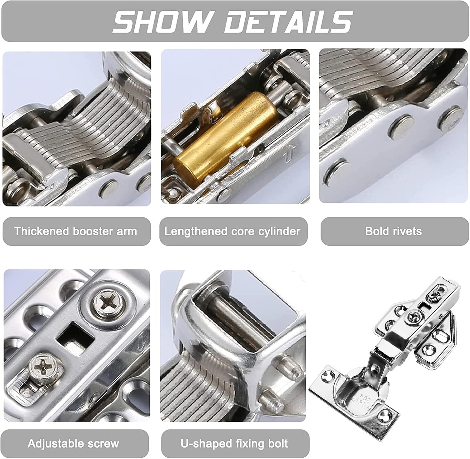 4 Pcs Soft Close Cupboard Hinges 35mm Kitchen Cabinet Wardrobe Door ...