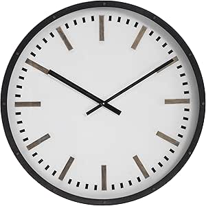 Amazon.com: MY SWANKY HOME Luxe Mid Century Modern Round Wall Clock 32 ...