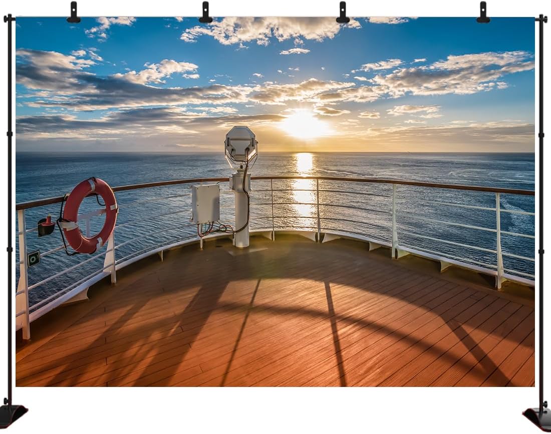 Amazon.com : 7X5FT Cruise Ship Backdrop Cruise Summer Tropical Ocean ...