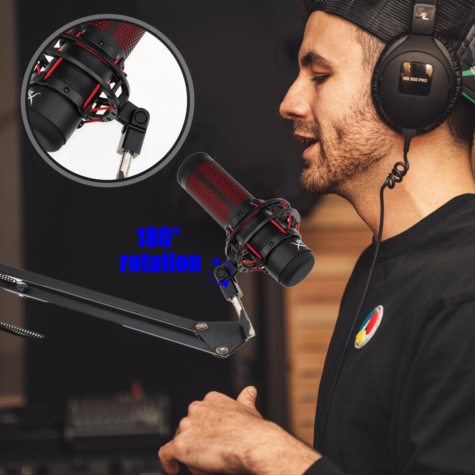 Snapklik.com : Microphone Mount Adapter For Hyperx Quadcast