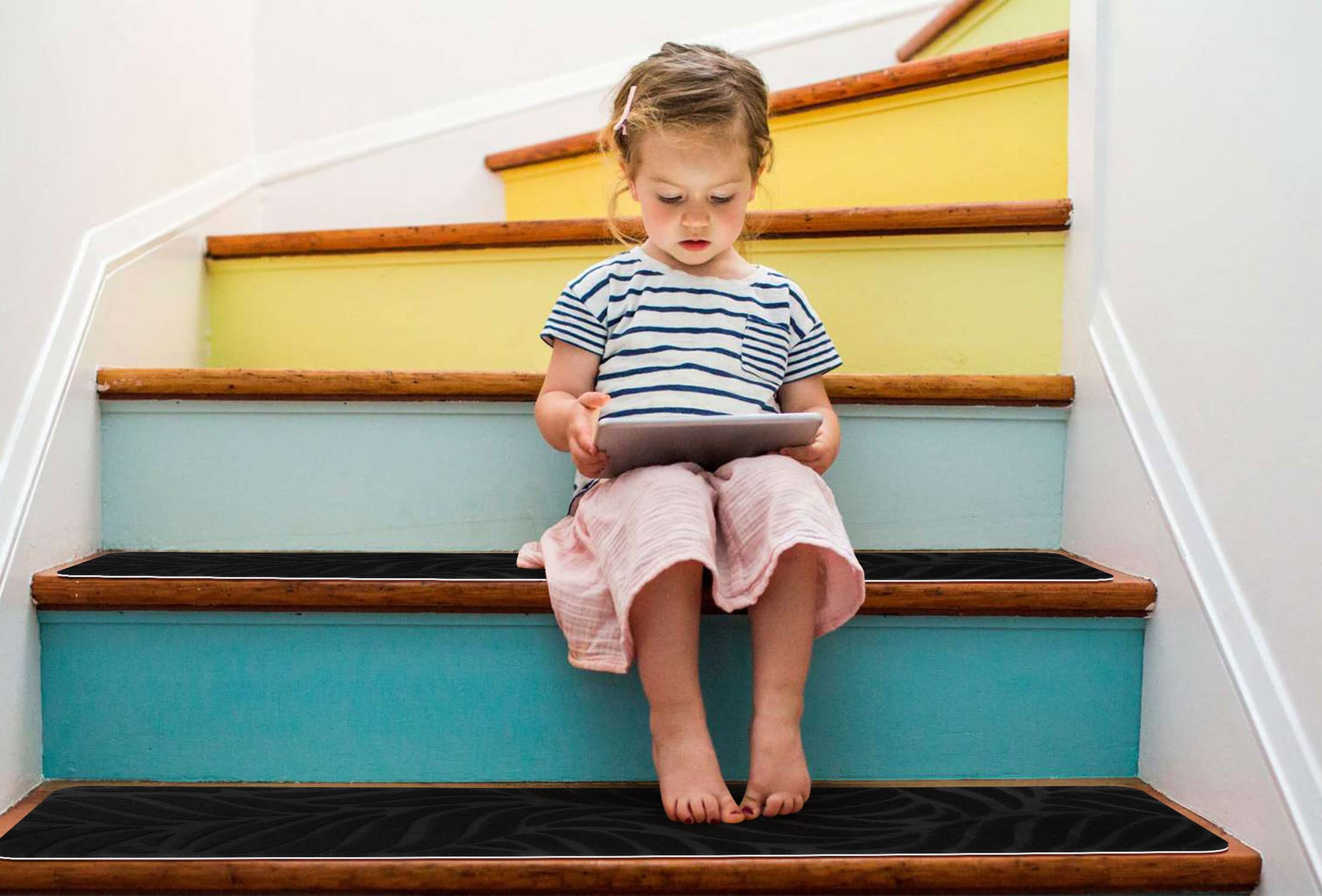 Snapklik.com : GOYLSER 15 Pack Carpet Stair Treads For Wooden Step ...