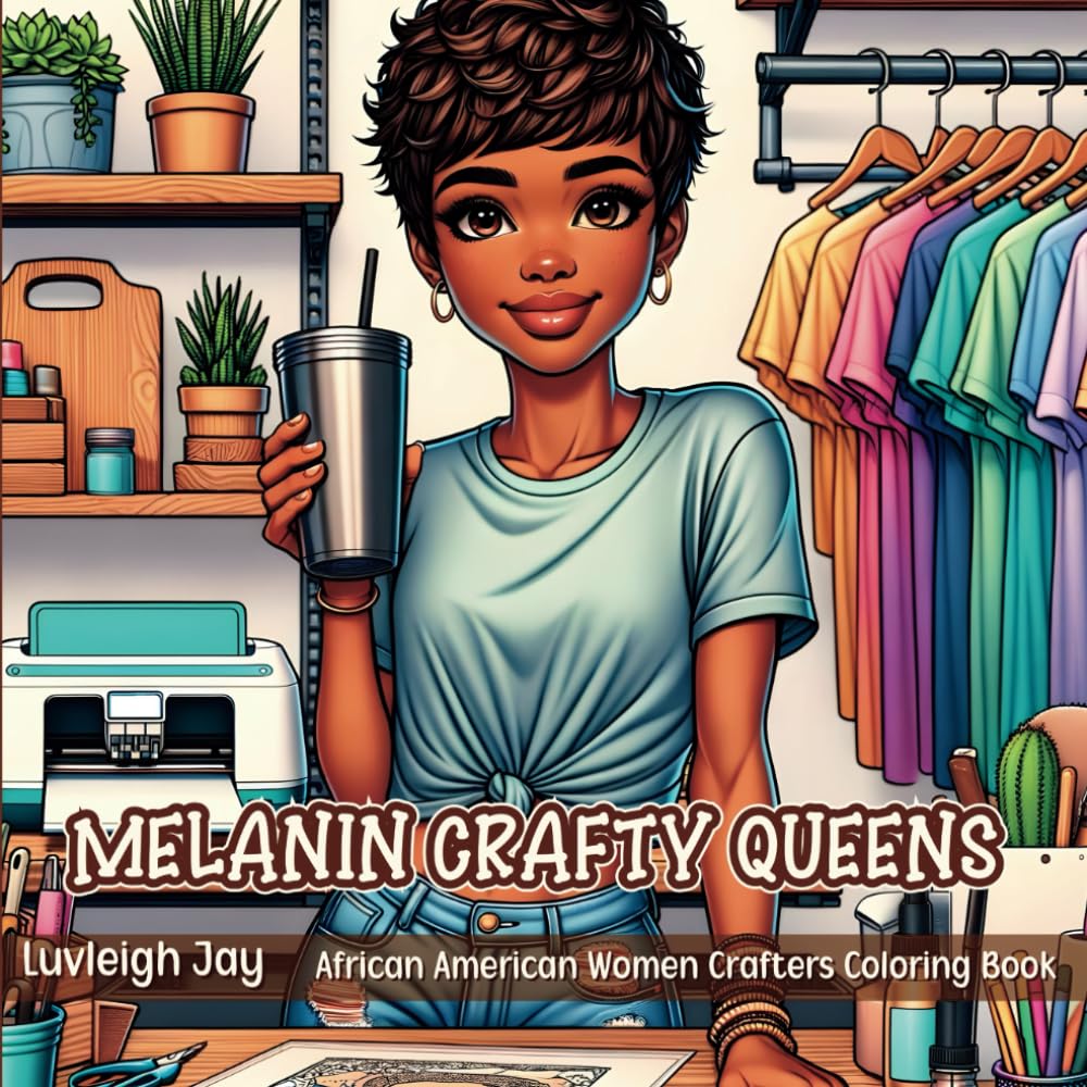 Amazon.com: Melanin Crafty Queens Coloring Book: Beautiful ...
