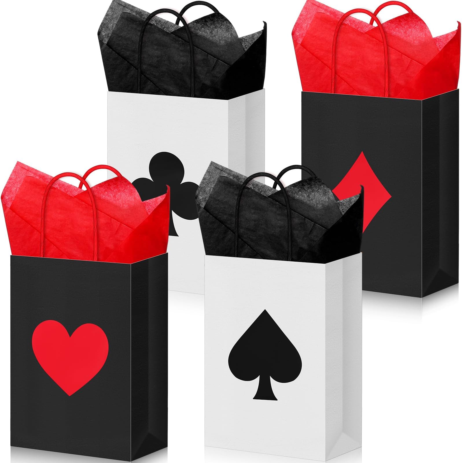 Amazon.com: Outus 36 Pcs Casino Party Favor Gift Bags Casino Theme ...