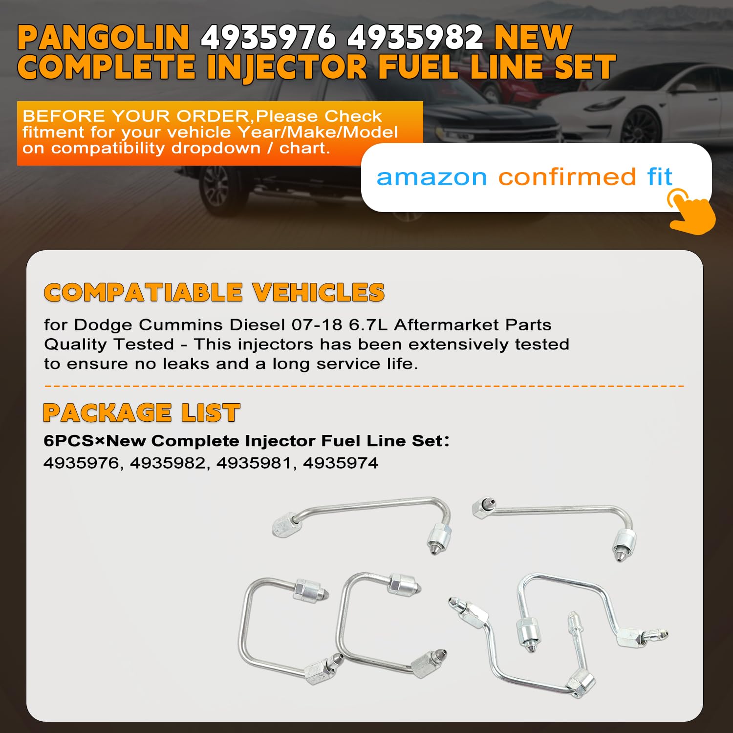 Snapklik.com : New Complete Injector Fuel Line Set For Dodge Cummins ...