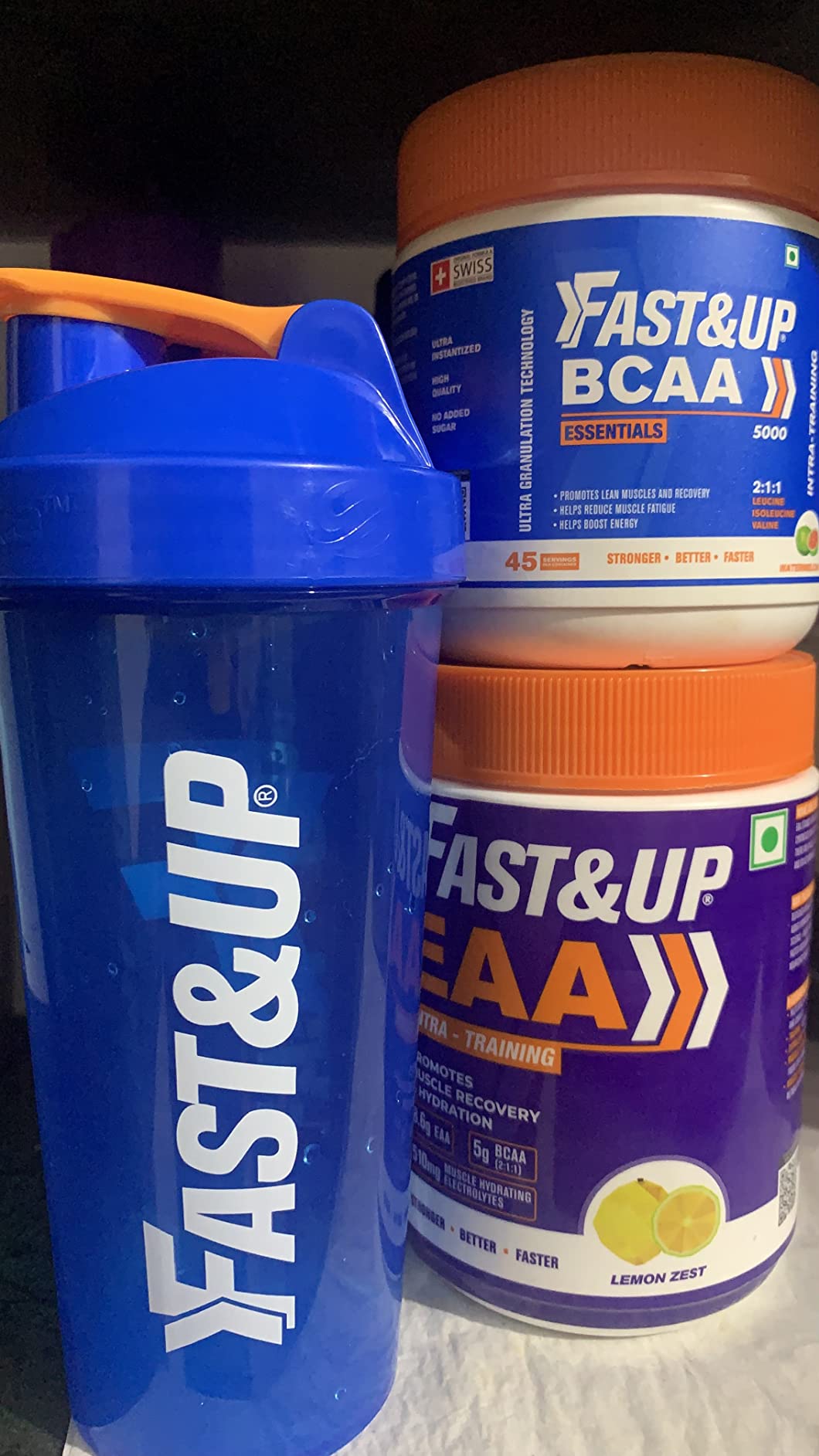 Fast&up Protein Shaker 800ml -100% BPA and DEHP Free, Leak Proof ...