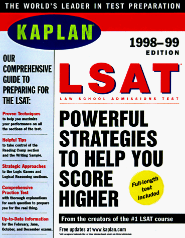 KAPLAN LSAT 1998 99: LAW SCHOOL ADMISSION TEST: Kaplan,: 9780684847603 ...