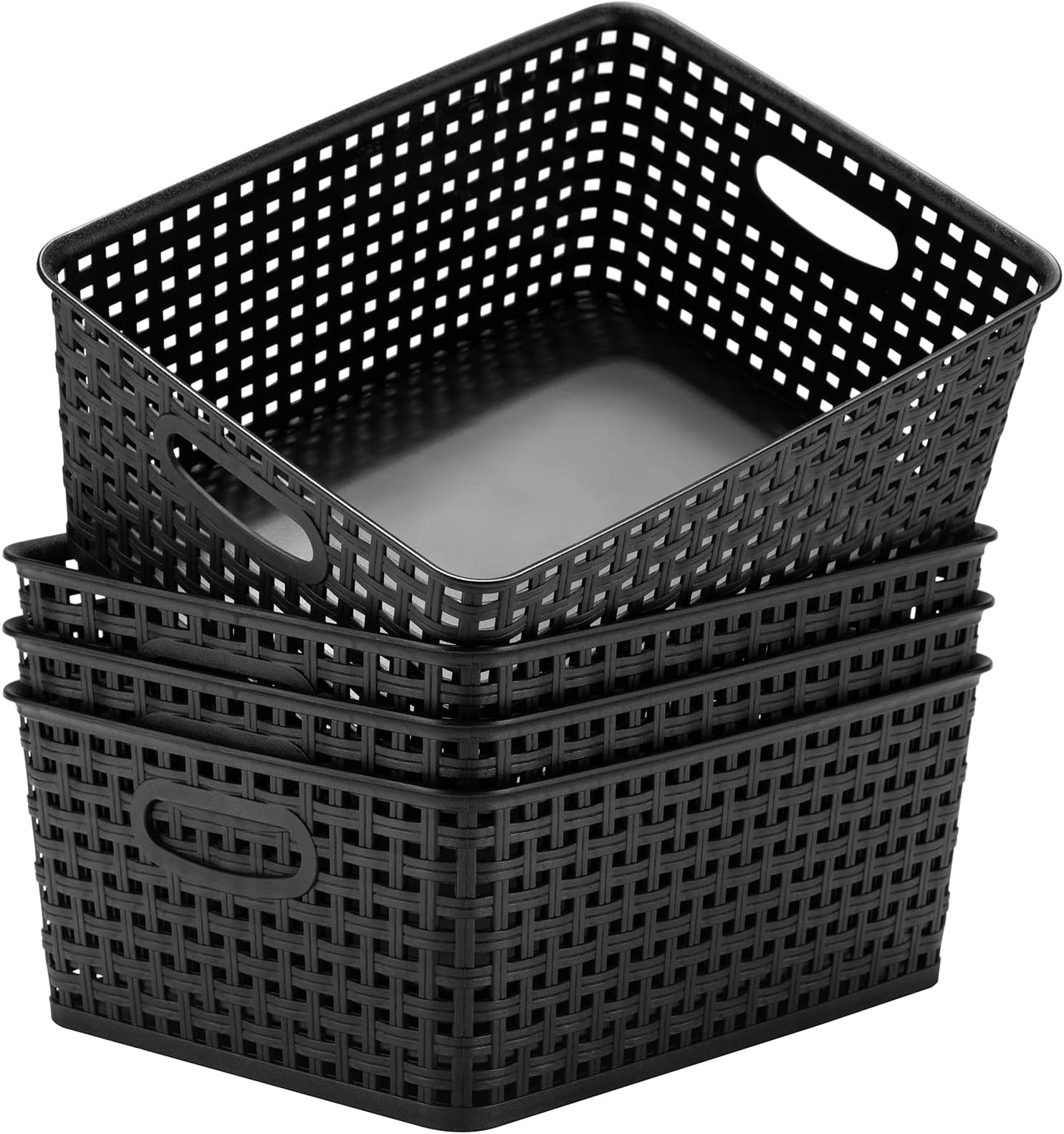 Amazon.com : Jekiyo 6 Pack Desktop A4 Paper Storage Baskets, Plastic ...