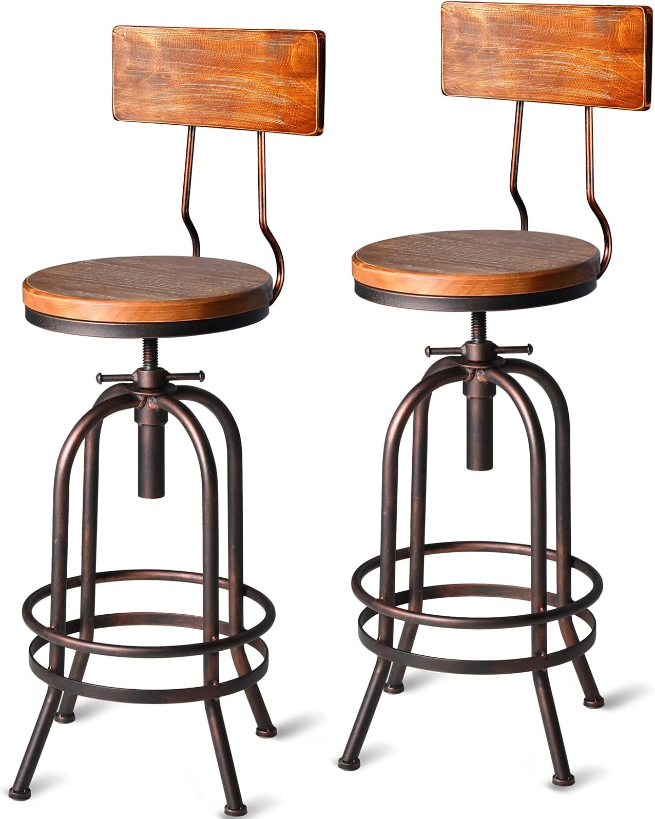Amazon.com: Modway Mark Rustic Modern Farmhouse Steel Metal Wood ...