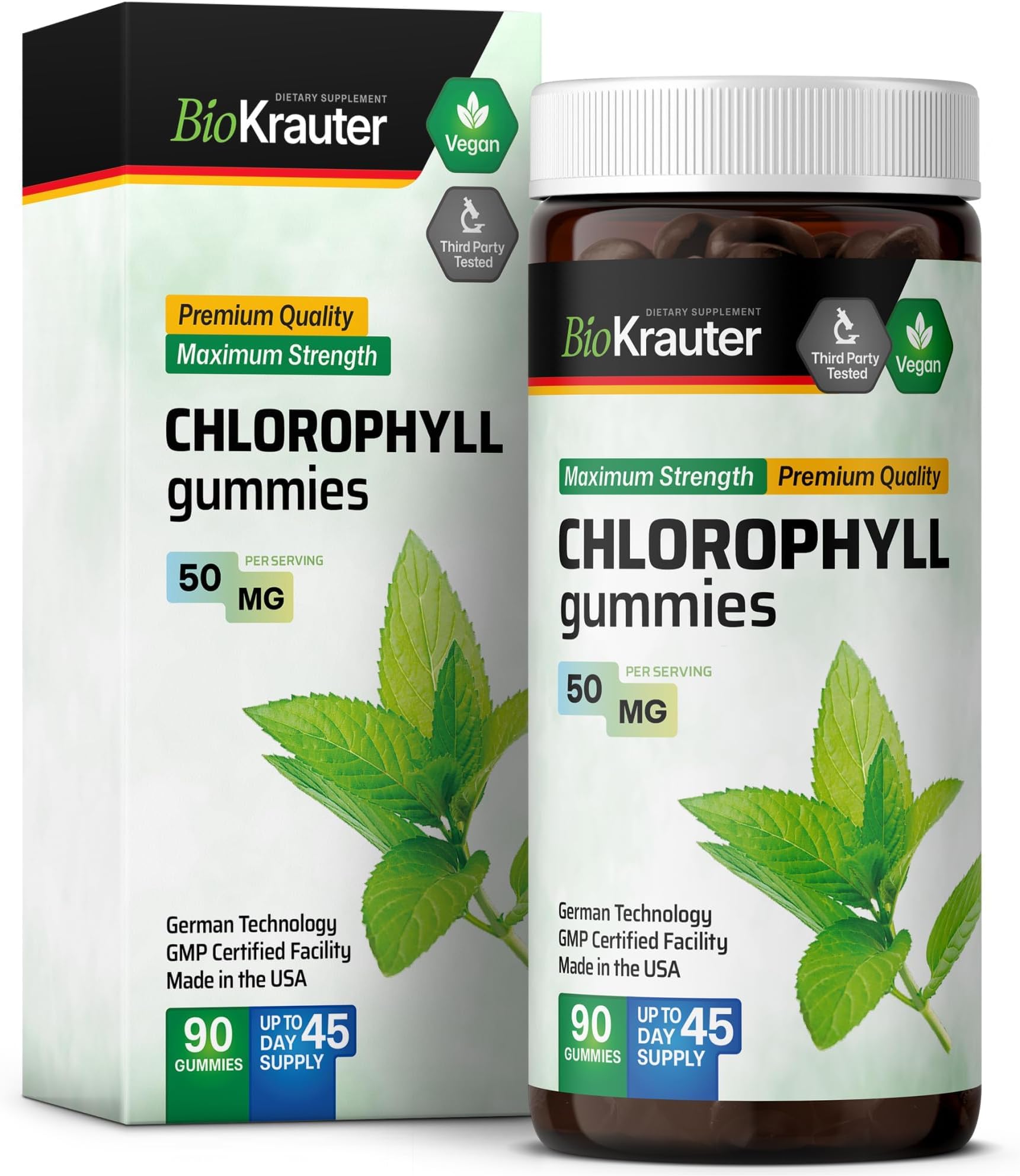 Amazon.com: 2 Pack Chlorophyll Gummies 400 mg with Ashwagandha Vitamin ...