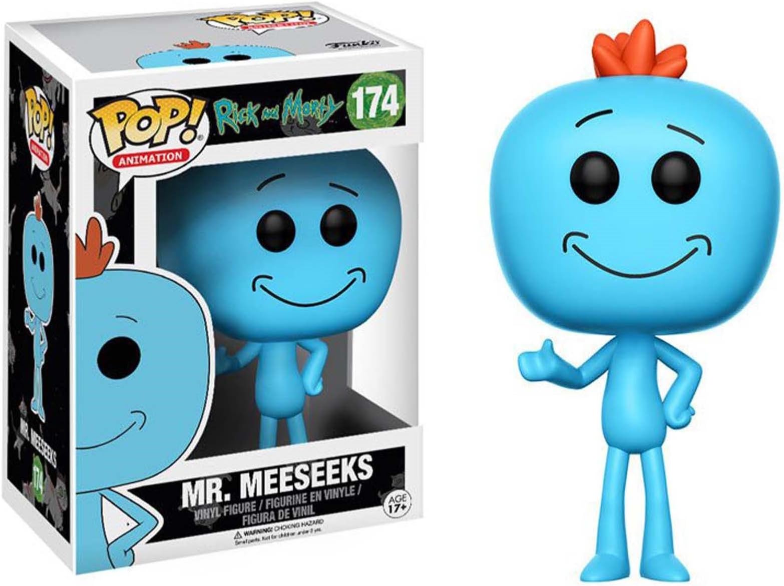 Amazon.com: Funko POP Animation Rick and Morty Mr. Meeseeks (Styles May ...