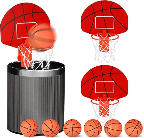 Amazon.com: Honoson 3 Sets Indoor Trash Can Basketball Game Set ...