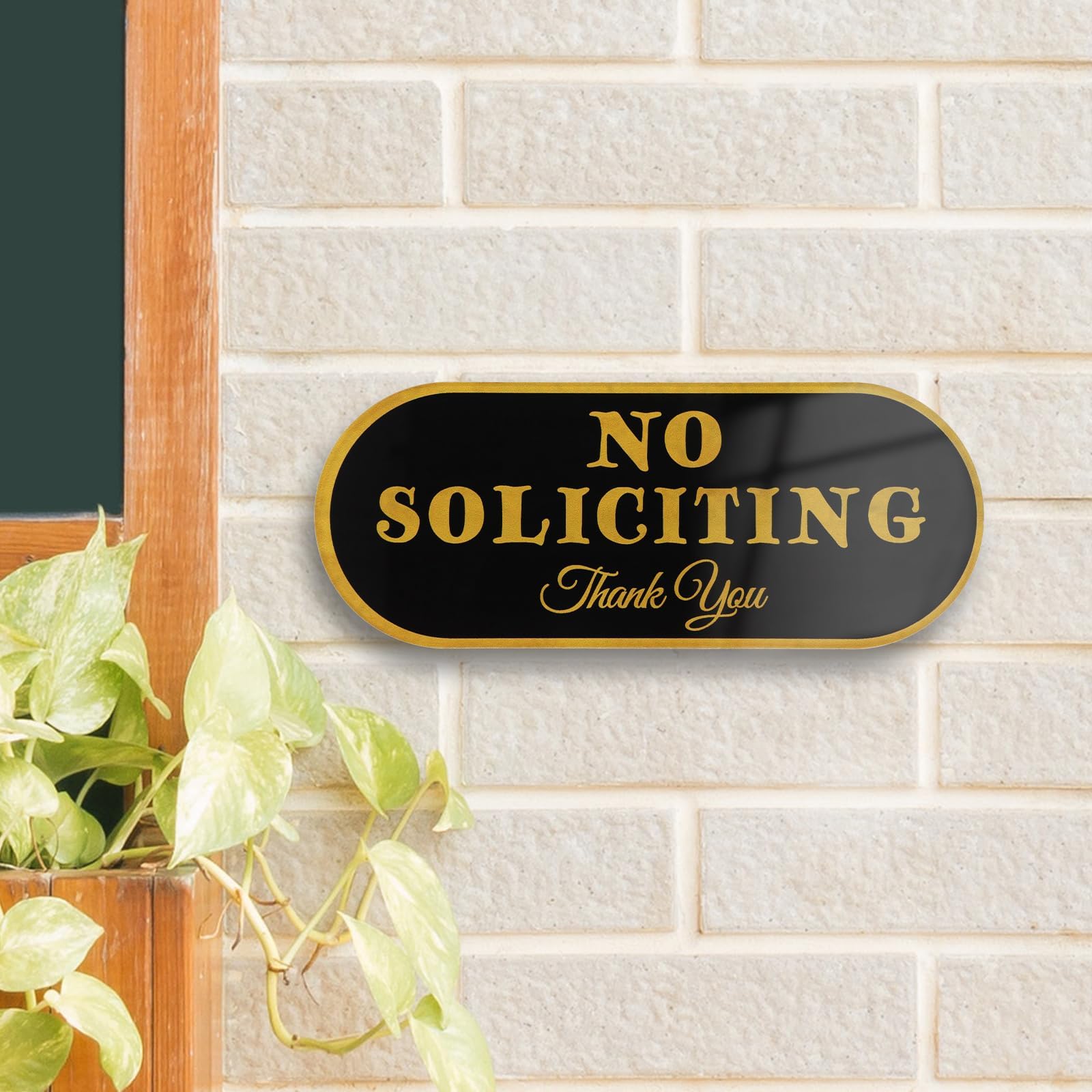 Amazon.com : Toplusesse No Soliciting Sign for Home& Office - No ...