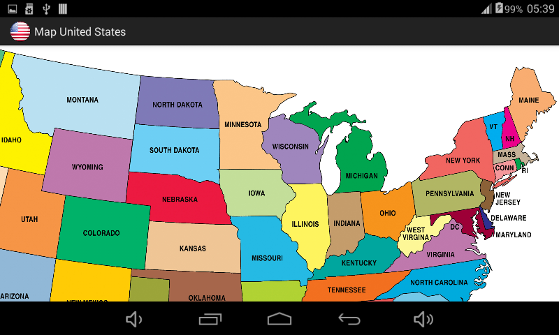 Map United States - App on the Amazon Appstore