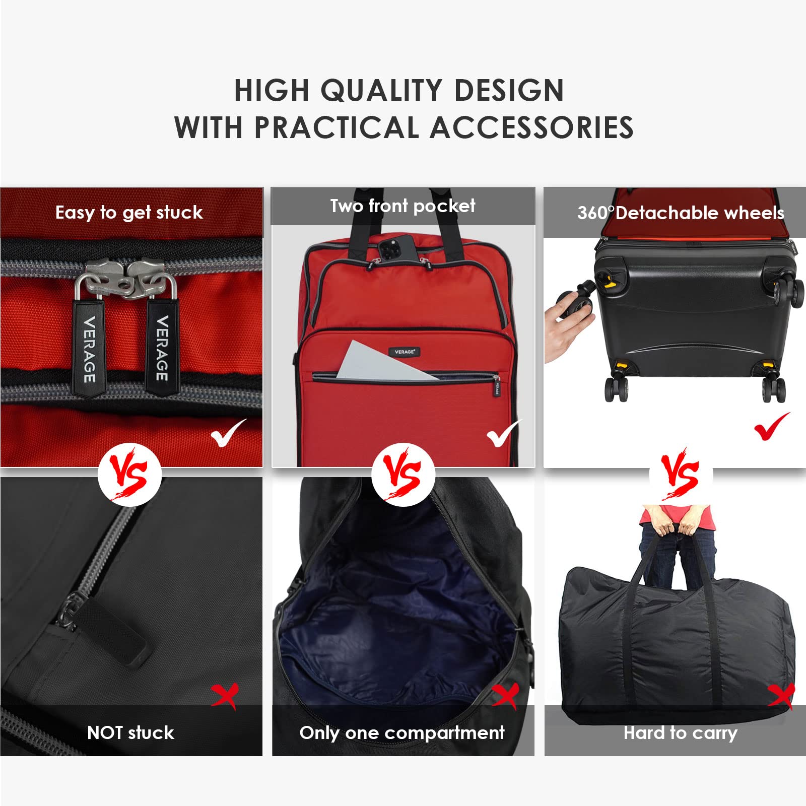 Snapklik.com : Verage Expandable Foldable Luggage Bag Collapsible ...