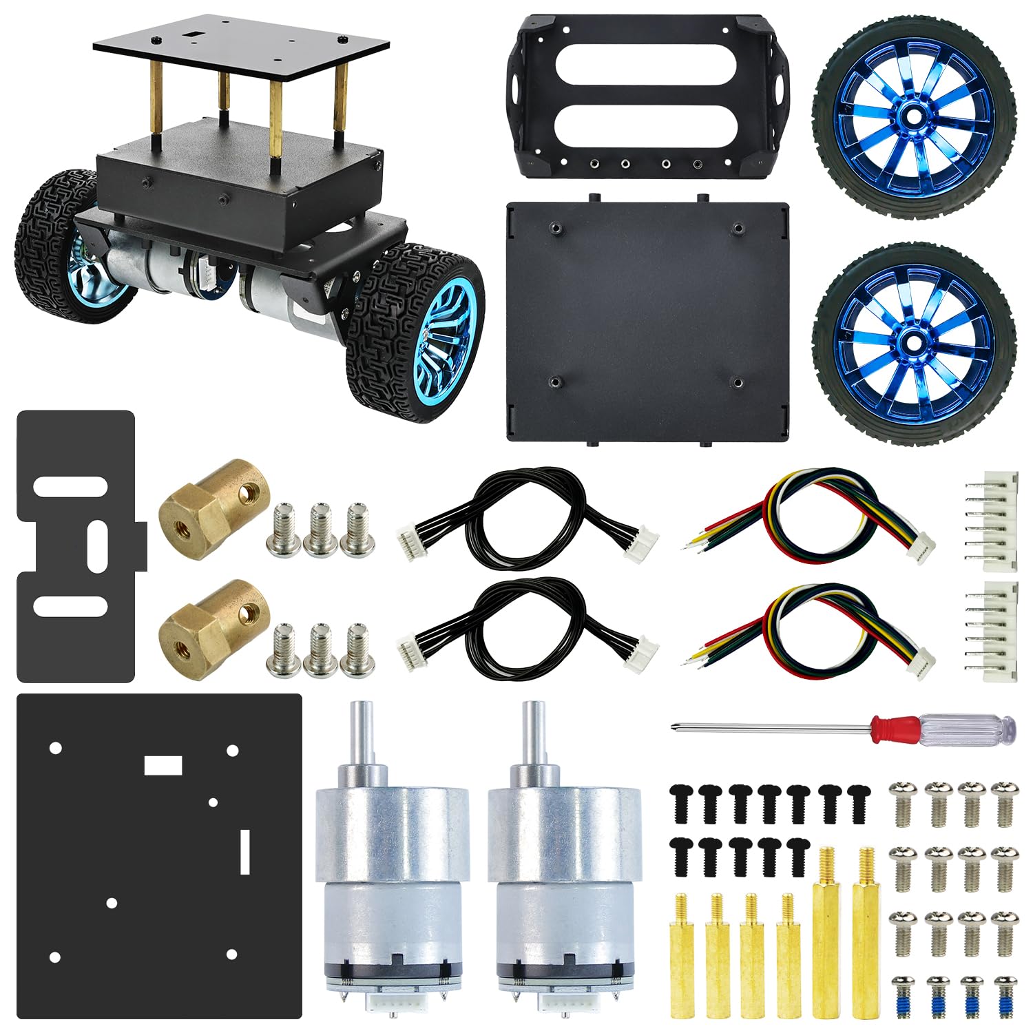 Amazon.com: Yahboom STM32 Two-Wheeled Self-Balancing Car Chassis Kit 2WD Intelligent Robot Base ...