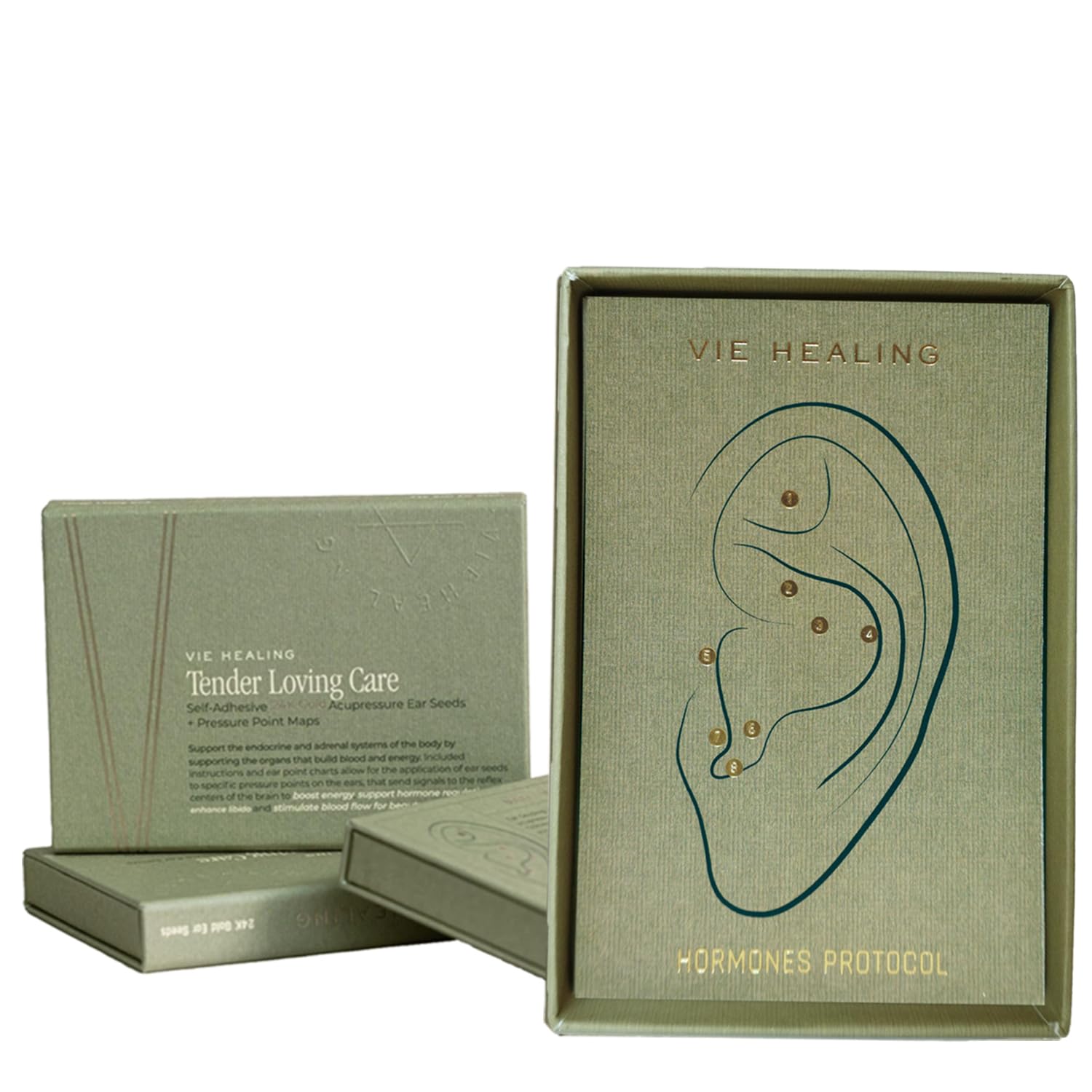 Amazon.com: Vie Healing 24K Gold Ear Seeds for Wellness & Beauty ...