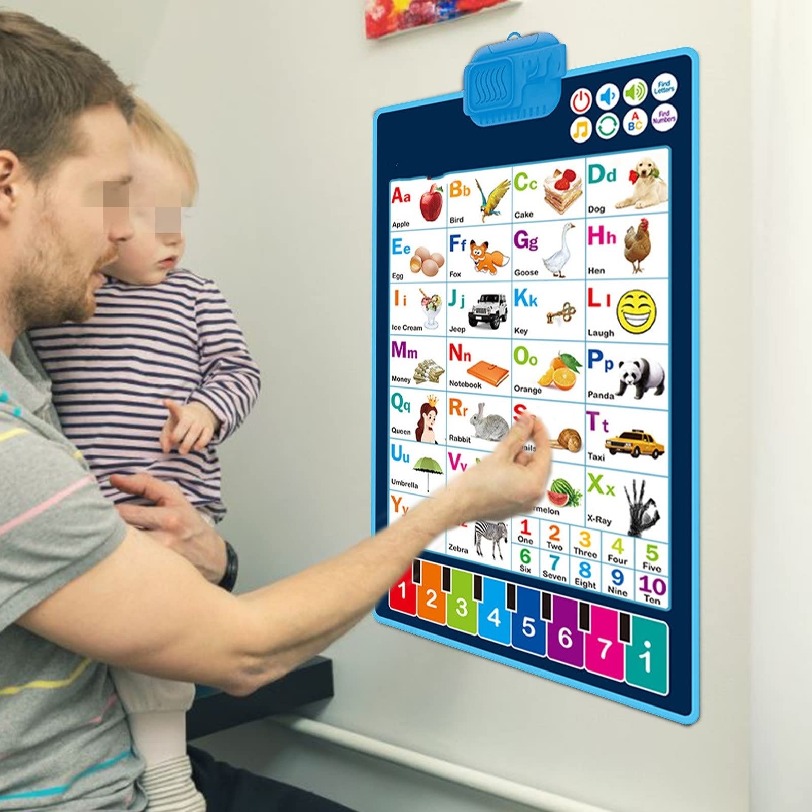 Buy flip chart English Talking ABC Alphabet Numbers Songs Electronic ...