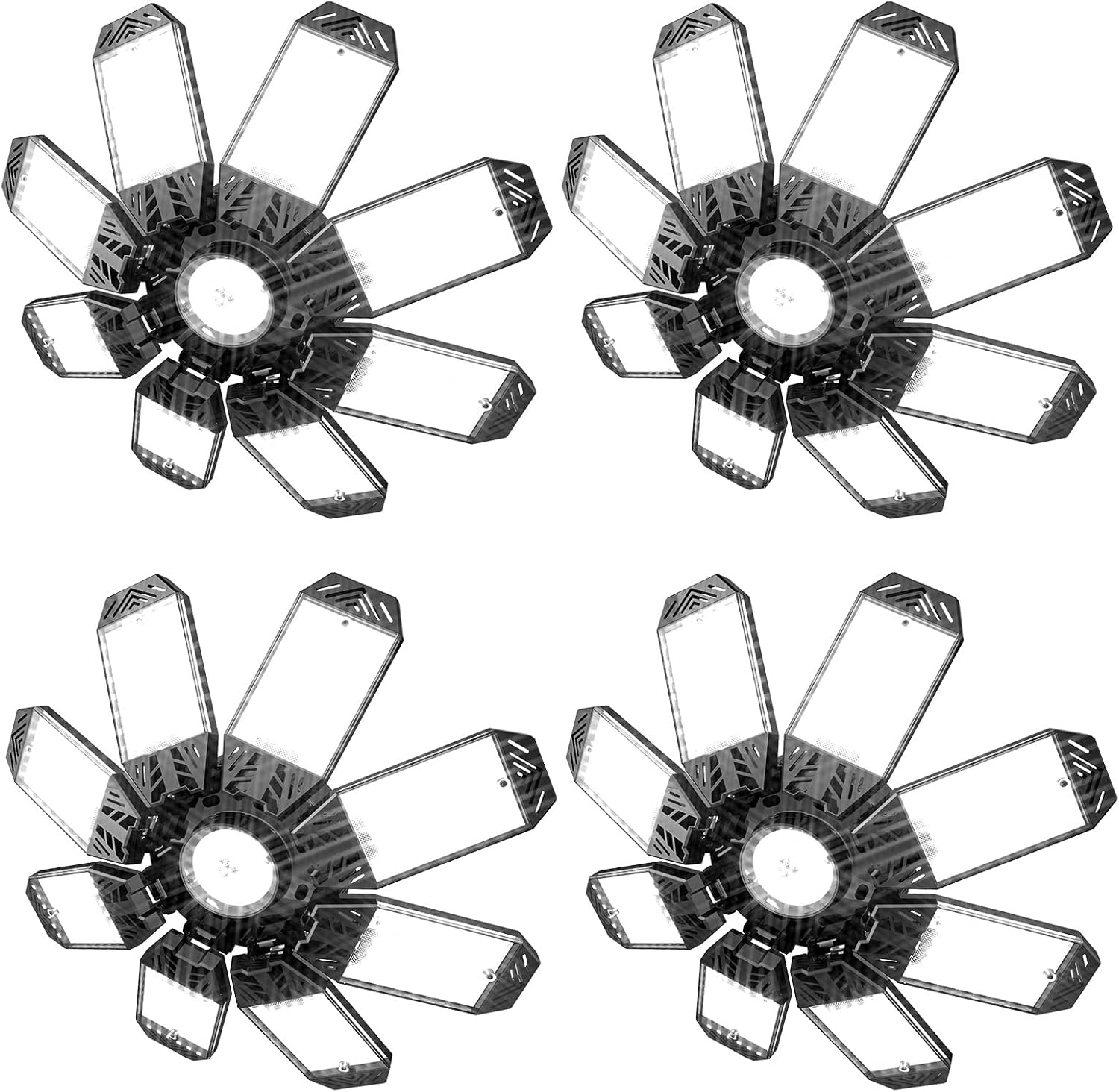 Amazon.com: LED Garage Lighting 4 Pack 260W 26000LM, Garage Ceiling ...