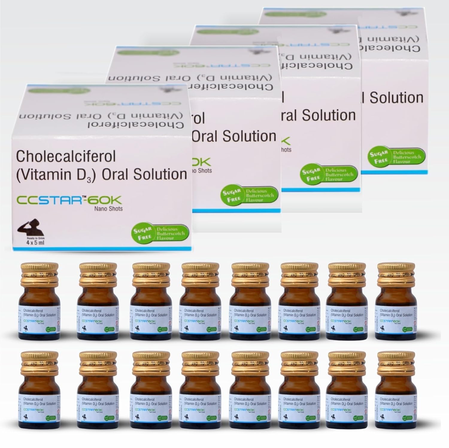 CCSTAR-60K Vitamin D3 60000 IU - Liquid Cholecalciferol Supplement ...